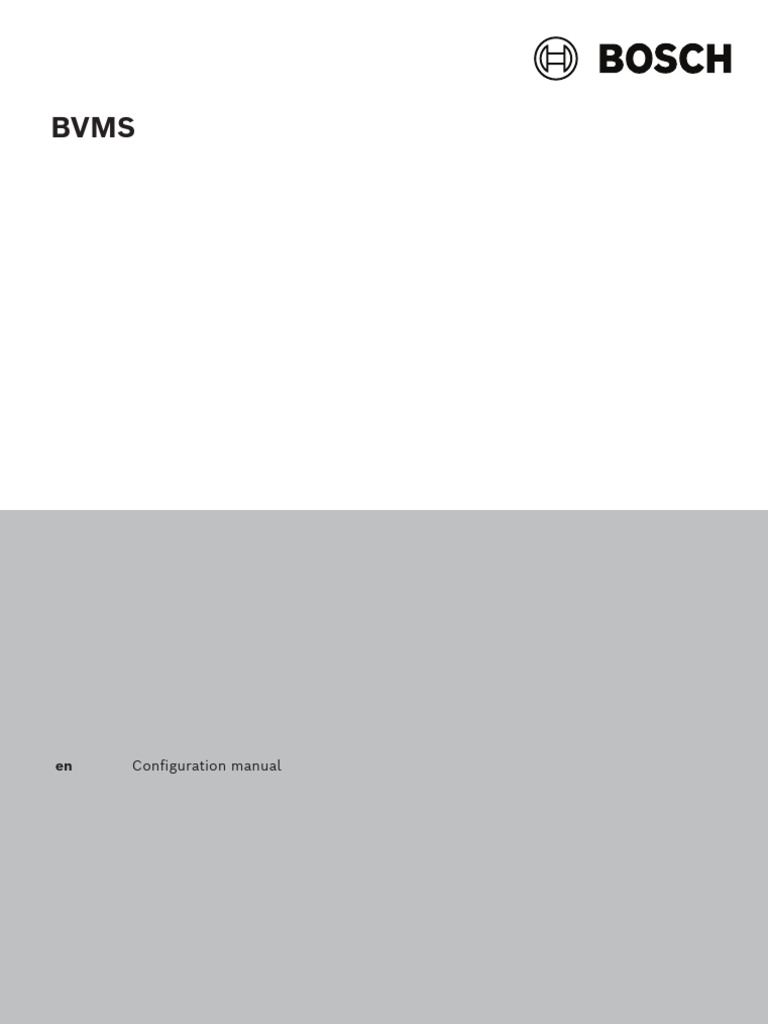 BVMS 12.3 Configuration Manual EnUS 128328009611 | PDF | Server ...