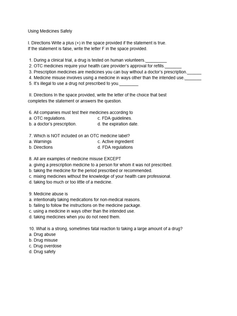 Medicine Testing and Safety Guidelines | PDF