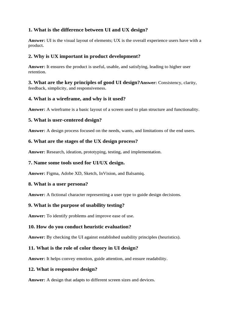UI/UX Design Essentials Explained | PDF