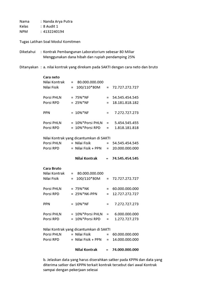 Nanda Arya Putra - Tugas Modul Komitmen | PDF