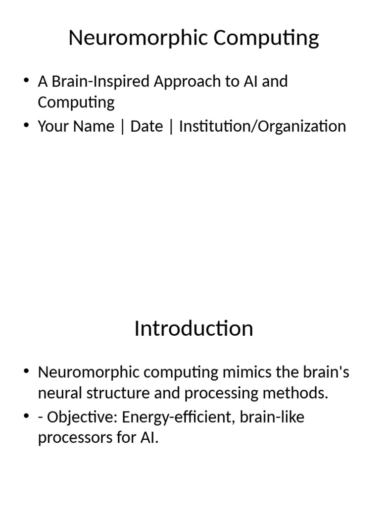 Neuromorphic Computing | PDF