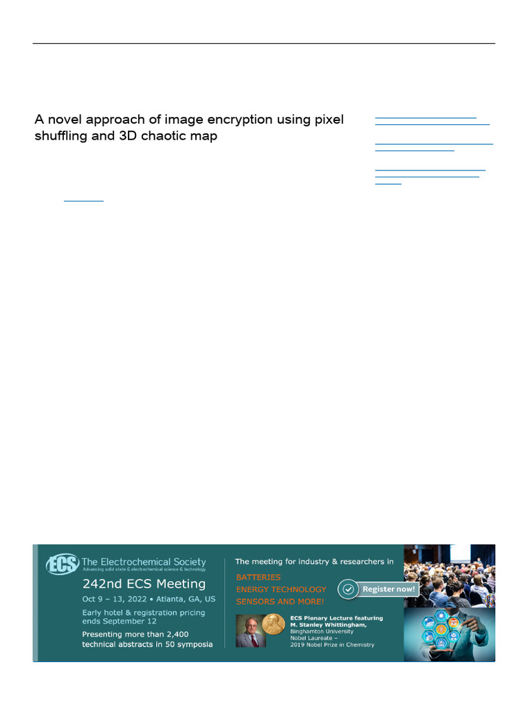 Benlashram 2020 J. Phys. Conf. Ser. 1447 012009 | PDF | Encryption | Espionage Techniques