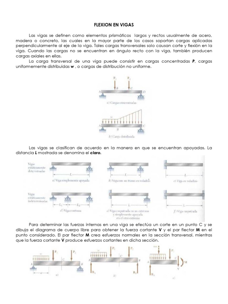 Flexion en Vigas | PDF