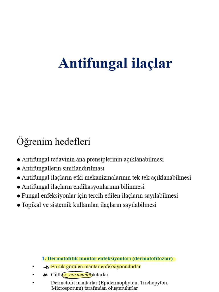 Antifungal GÜNCEL | PDF