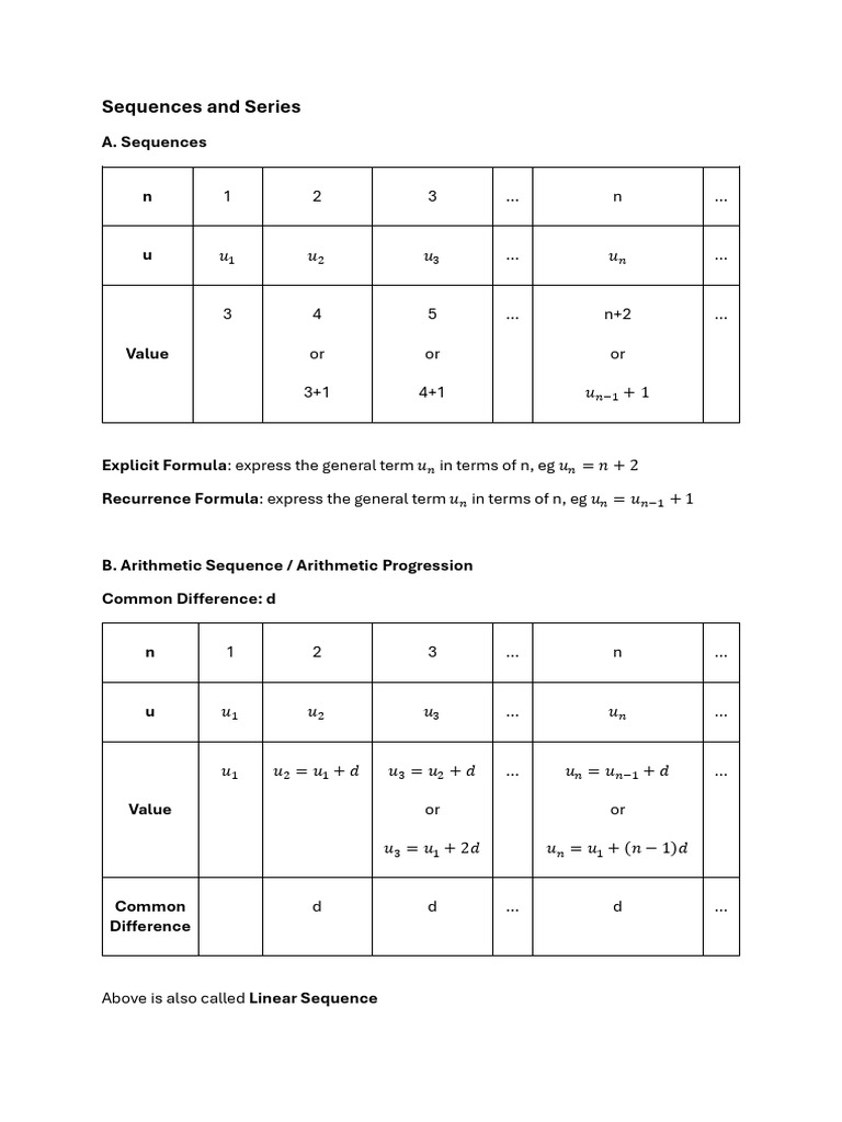 Lecture Notes Sequences and Series | PDF | Summation | Interest