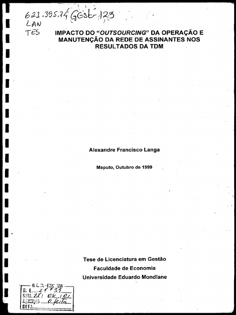1999 - Langa, Alexandre Francisco | PDF