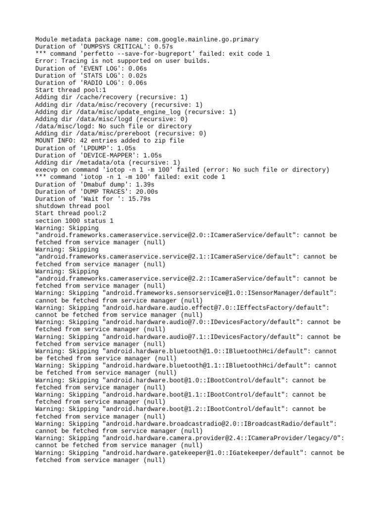 Bugreport A665L OP TP1A.220624.014 2024 10 17 17 49 33 Dumpstate - Log 9940 | PDF | Computer ...