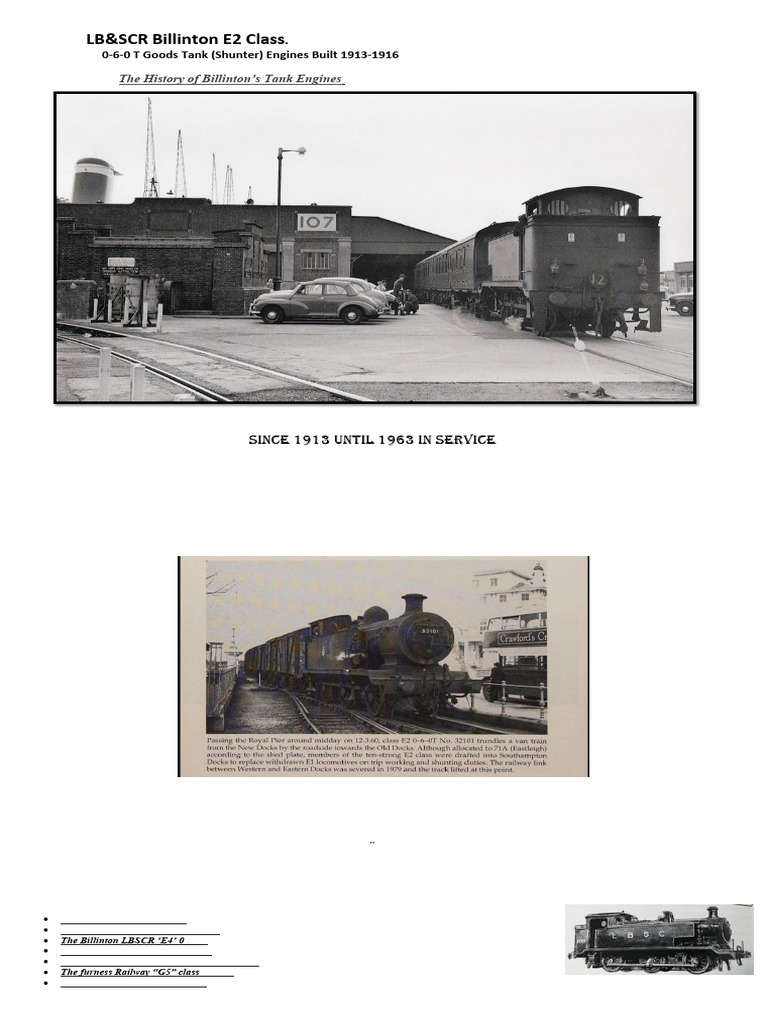 The Billinton's E2's - London Brighton and South Coast Railway | PDF ...