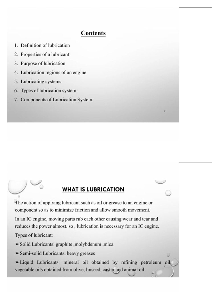 Lubrication System | PDF