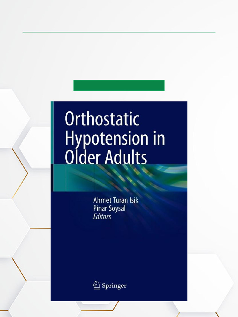 Orthostatic Hypotension in Older Adults - 1st Edition All Format ...
