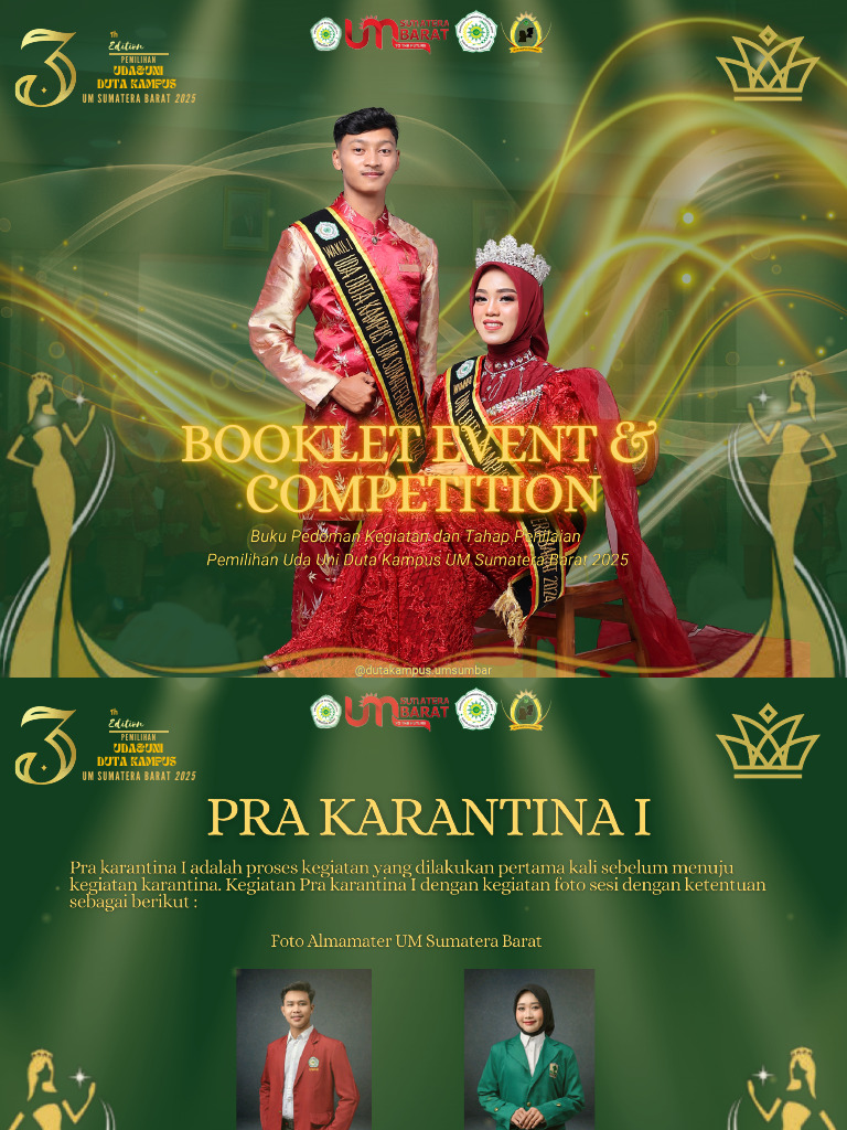 Contoh BOOKLET Event Peagent Atau Duta | PDF