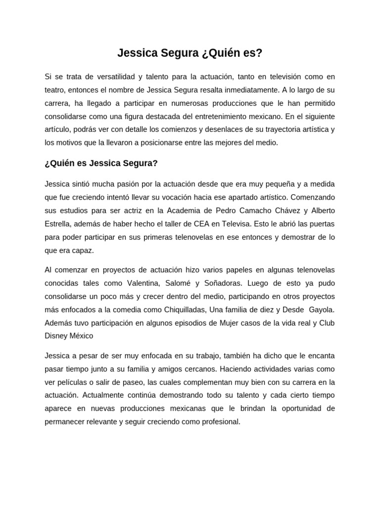 Jessica Segura | PDF | Facebook