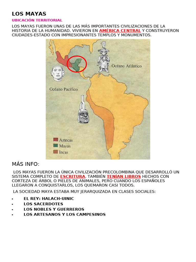 Comparativa de Mayas, Aztecas e Incas | PDF | Civilización maya ...