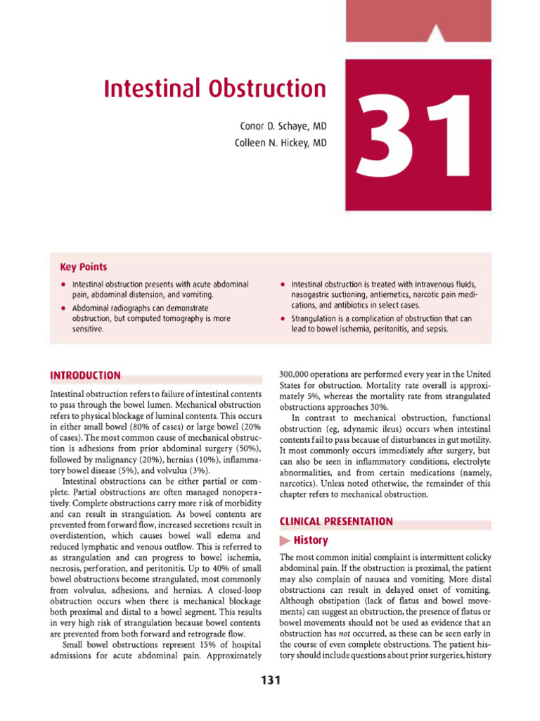 Bowel Obstructions | PDF