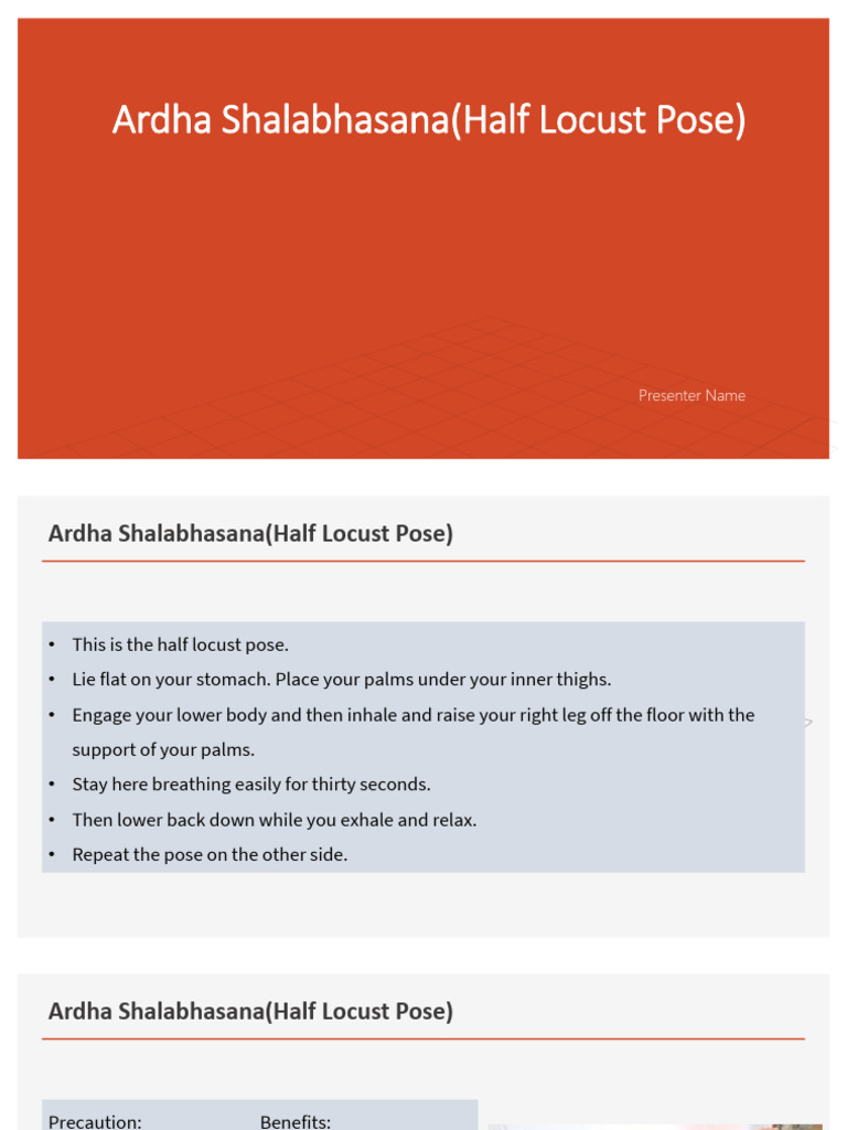 Ardha Shalabhasana (Half Locust Pose) | PDF