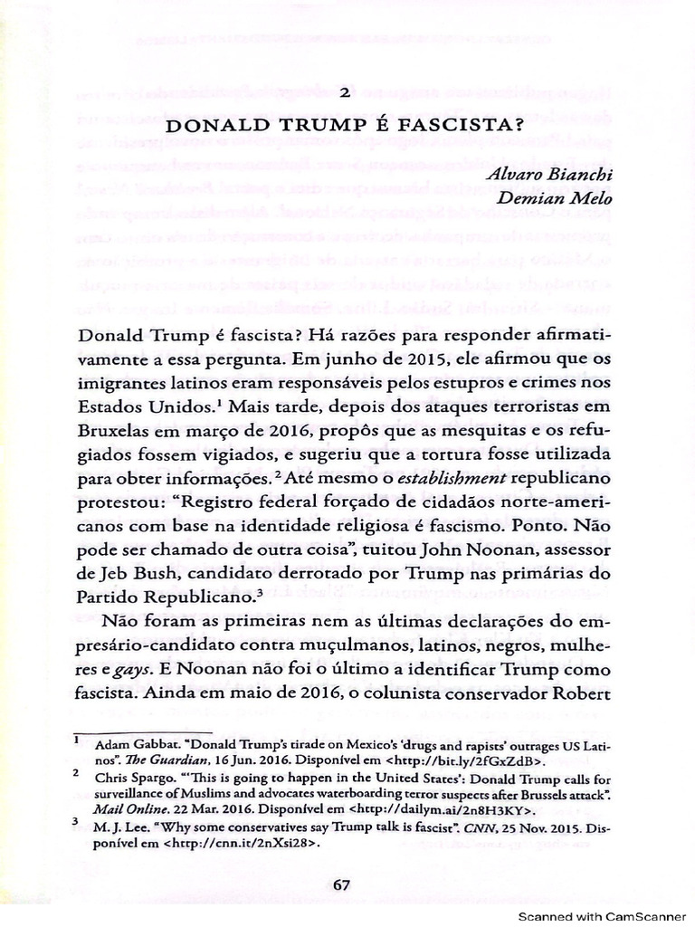 Donald Trump É Fascista | PDF