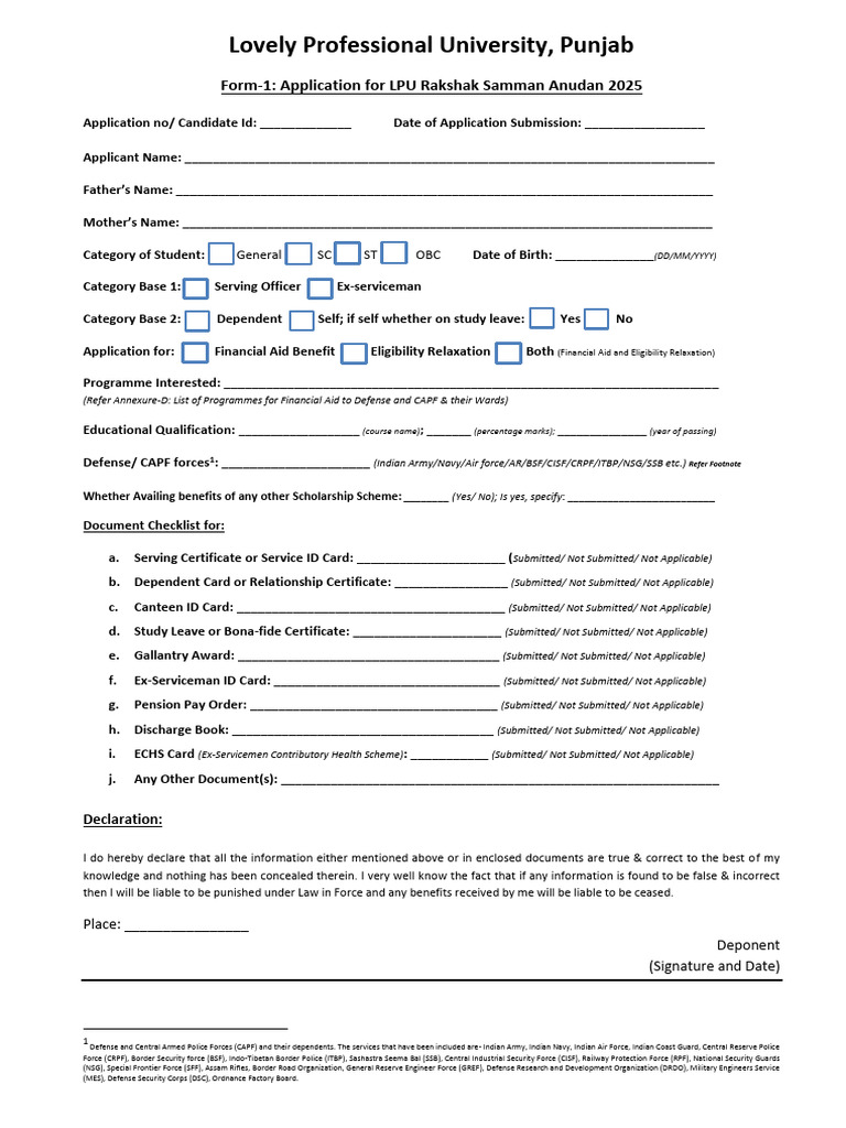 Lpu Rakshak Samman Anudan | PDF | Government Of India | National Security
