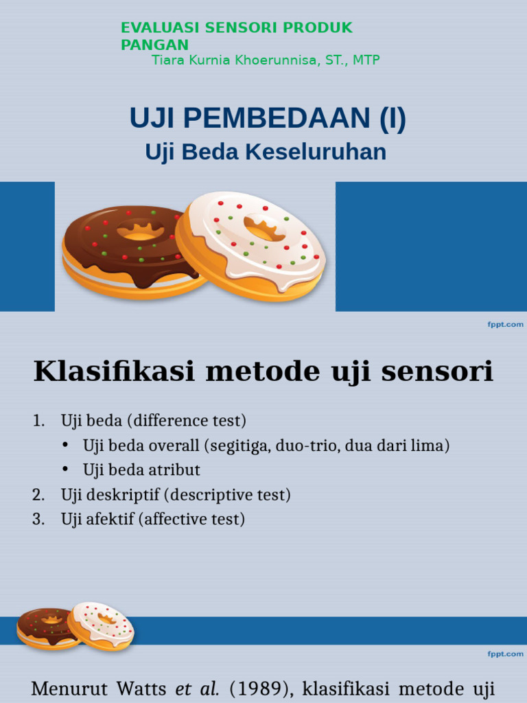 Ev Sensoris 6 - UJI BEDA | PDF