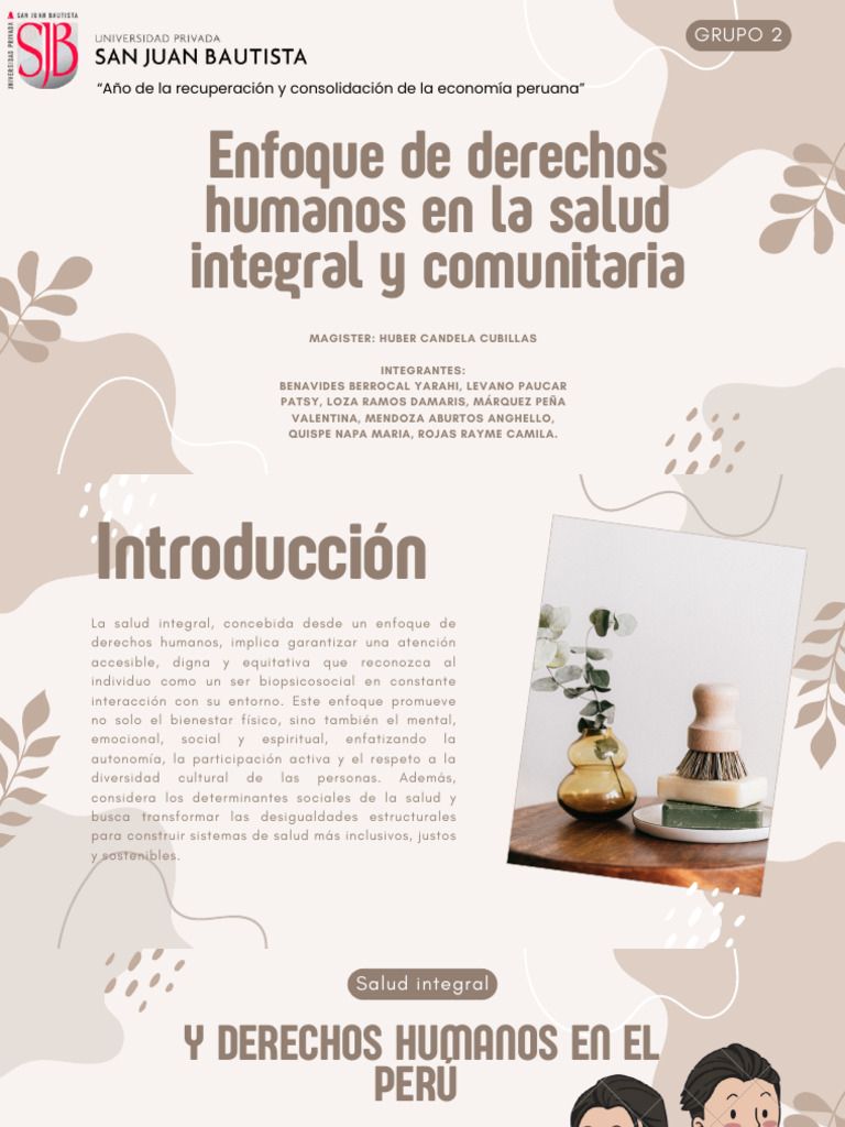 Derechos Humanos en Salud Integral | PDF | Derechos humanos | Cuidado ...
