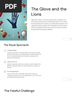 The Glove and the Lions ICSE Class 10 English | PDF | Poetry
