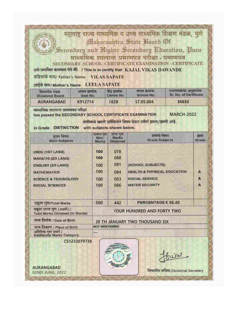 Kajal Vikas Dawande | PDF