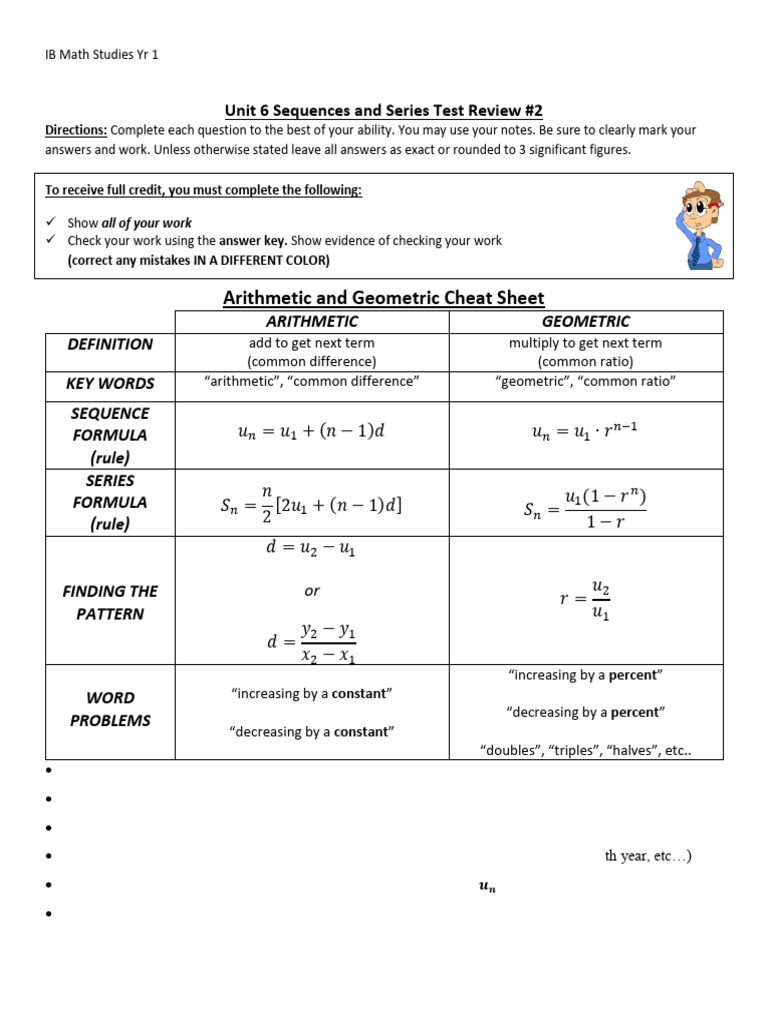 6 11 Unit 6 Test Review 2 | PDF | Arithmetic | Mathematical Analysis