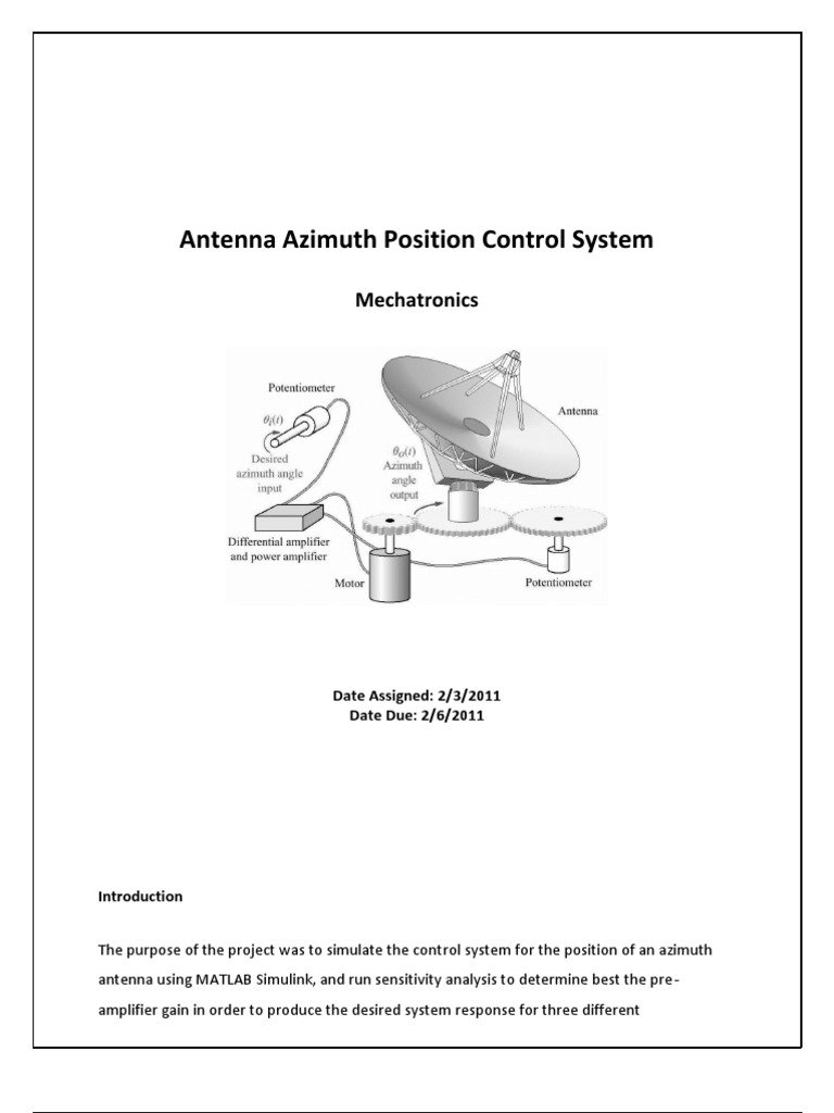 Servo Motor Modeling in Simulink | PDF | Servomechanism | Matlab