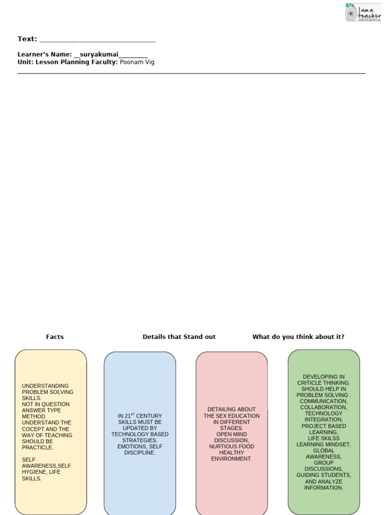 HO1.1 Note Catcher | PDF