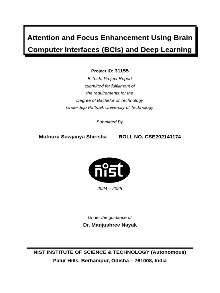 Attention and Focus Enhancement Using Brain Computer Interfaces | PDF | Electroencephalography ...