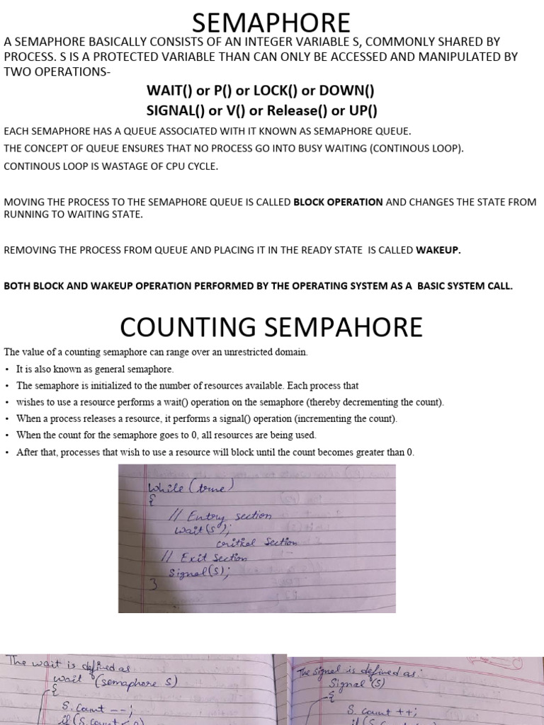 Unit-02 Sempahore and 3 Classical | PDF | Concurrent Computing | Computer Programming