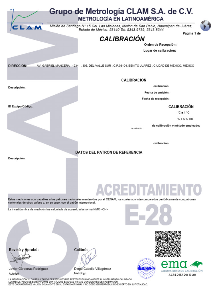 Informe de Calibración 02107-1 | PDF | Metrología | Exactitud y precisión