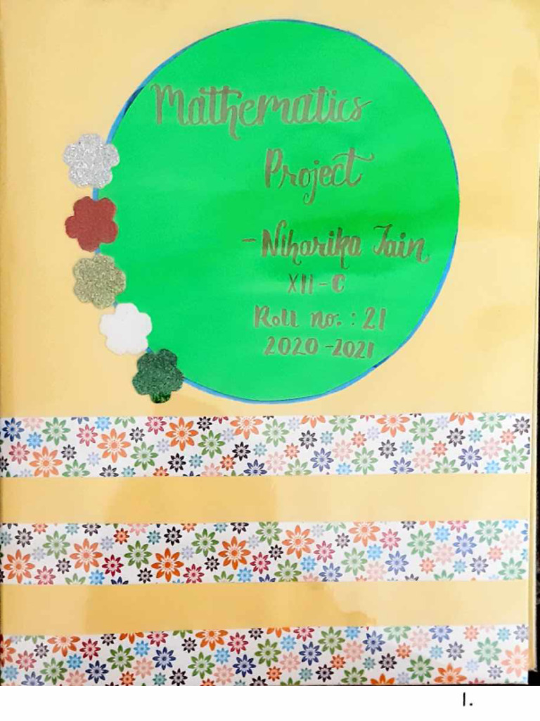 Math Project 2 Niharika Jain 12 C Roll No 21-Compressed | PDF