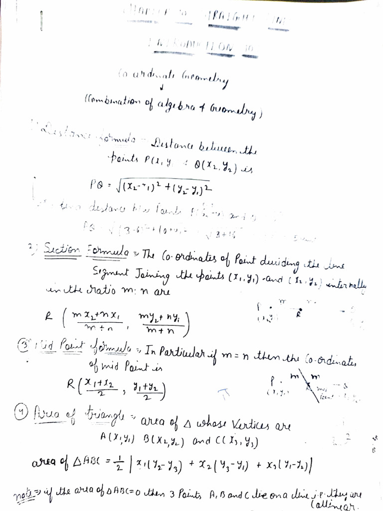 I Puc Straight Lines Notes | PDF
