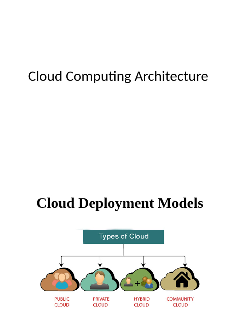 Chapter 3 Cloud Computing Architecture | PDF | Cloud Computing | Software As A Service