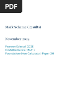 Edexcel GCSE Maths Foundation Mark Scheme | PDF | Ratio | Numbers