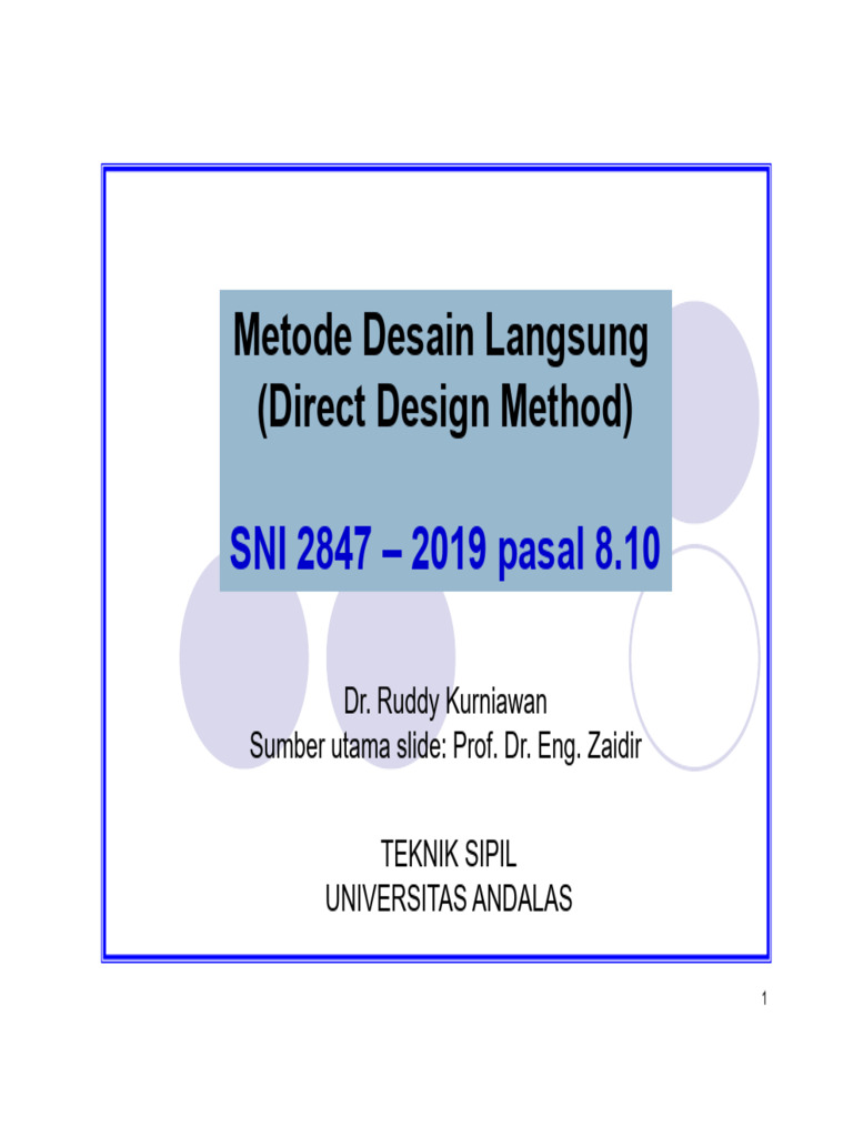 10 Pelat Dua Arah - Metode Desain Langsung | PDF