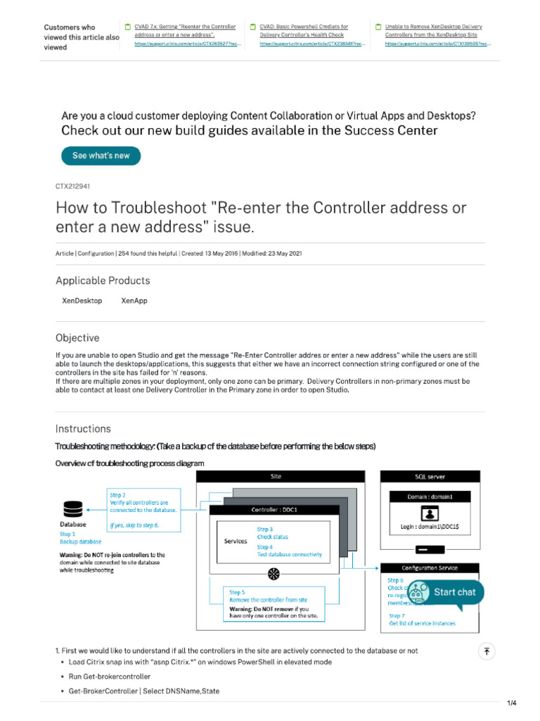 How To Troubleshoot - Re-Enter The Contr... Address or Enter A New ...
