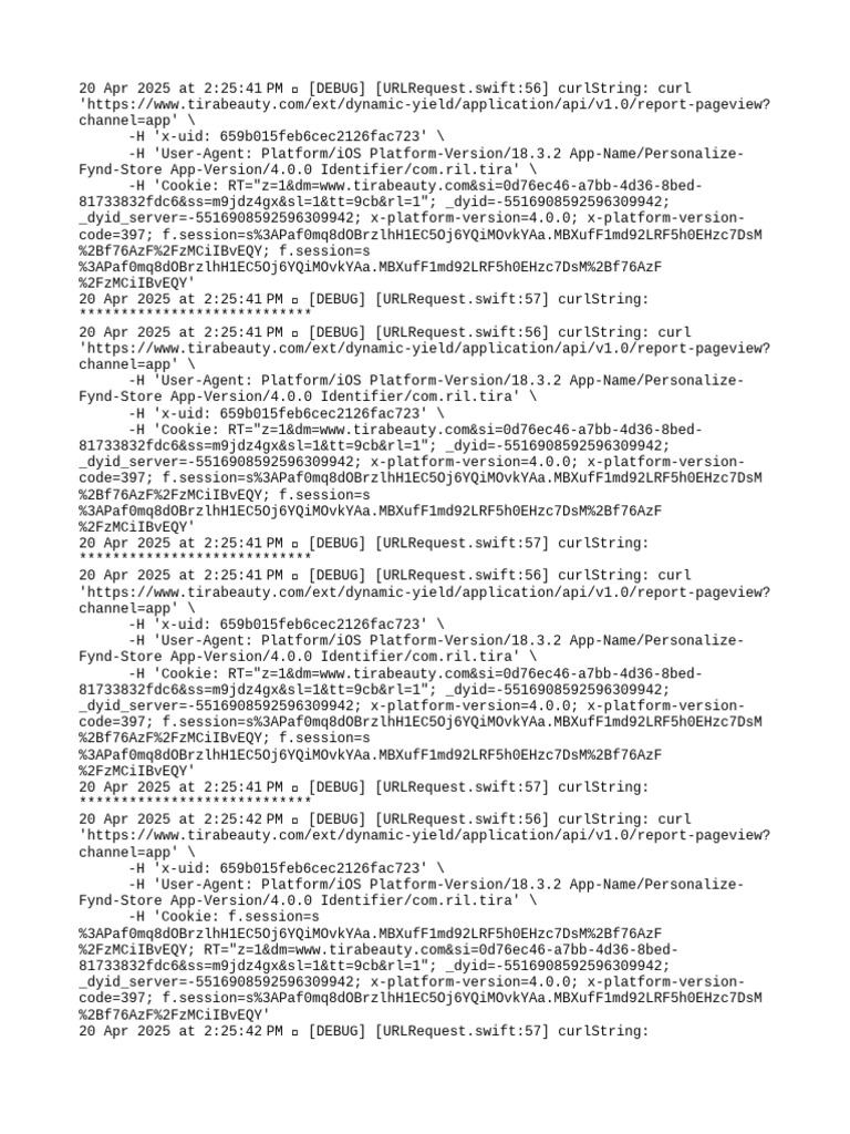 Logout Issue Logs2025!04!20 | PDF | Software | Internet Protocol Based ...