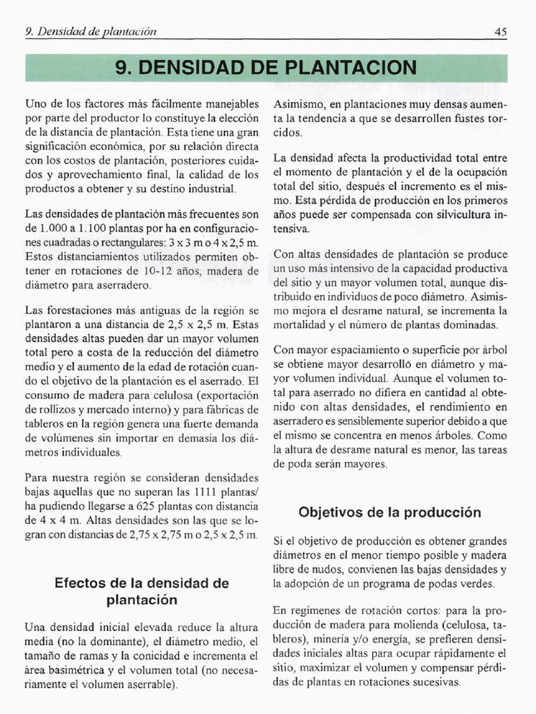INTA - Manual Forestal - Cap09 | PDF | Madera