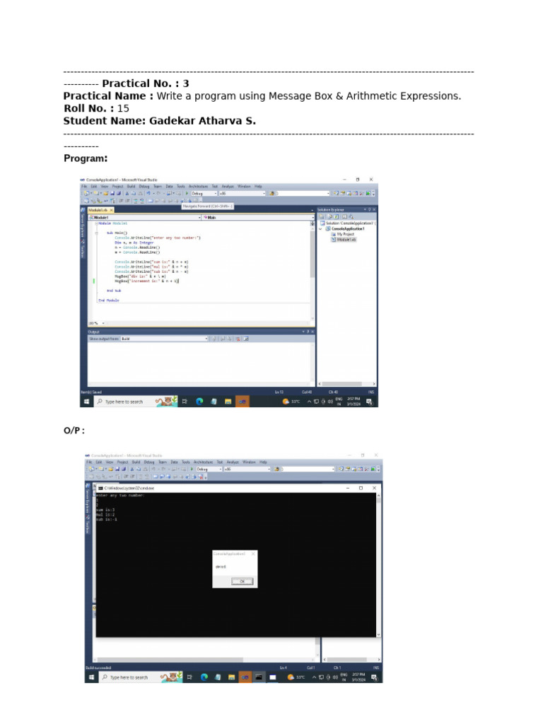 Pratical - No.3 GAD | PDF