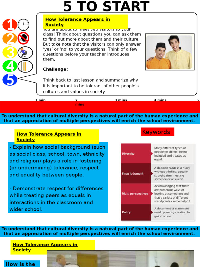How Tolerance Appears in Society | PDF | Human Communication | Social ...