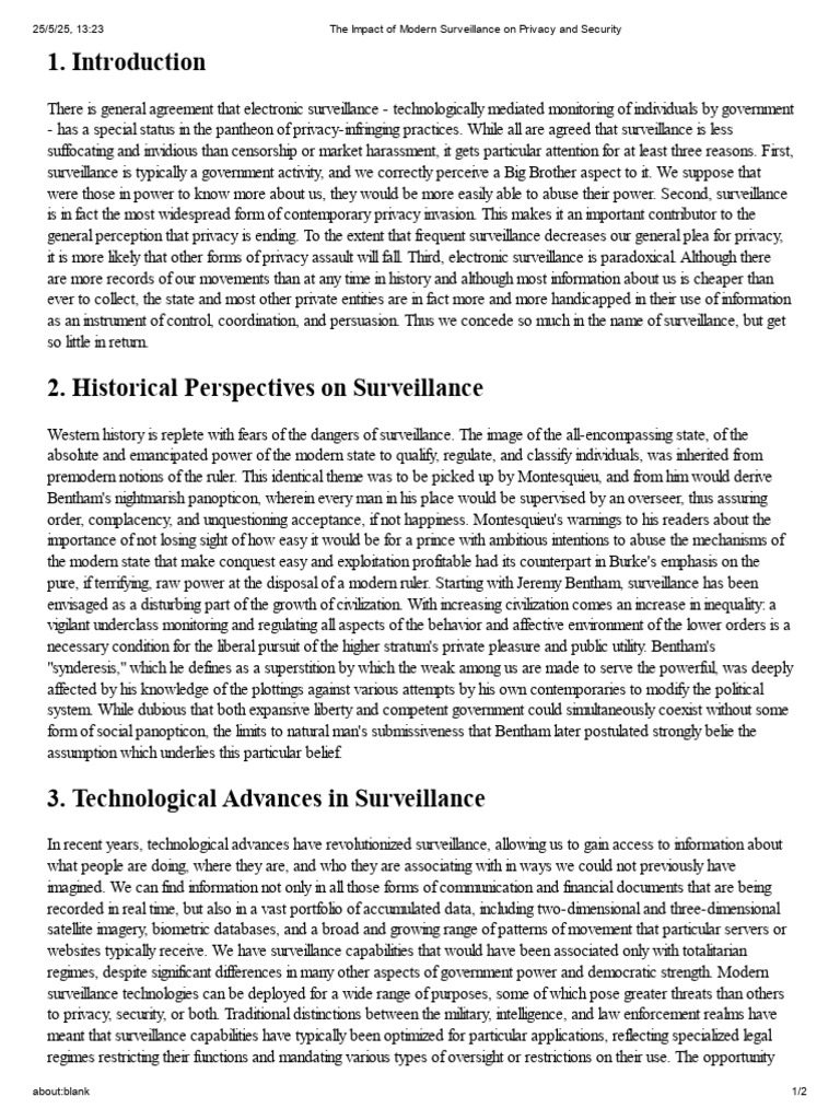 The Impact of Modern Surveillance On Privacy and Security NIVEL 4 ...