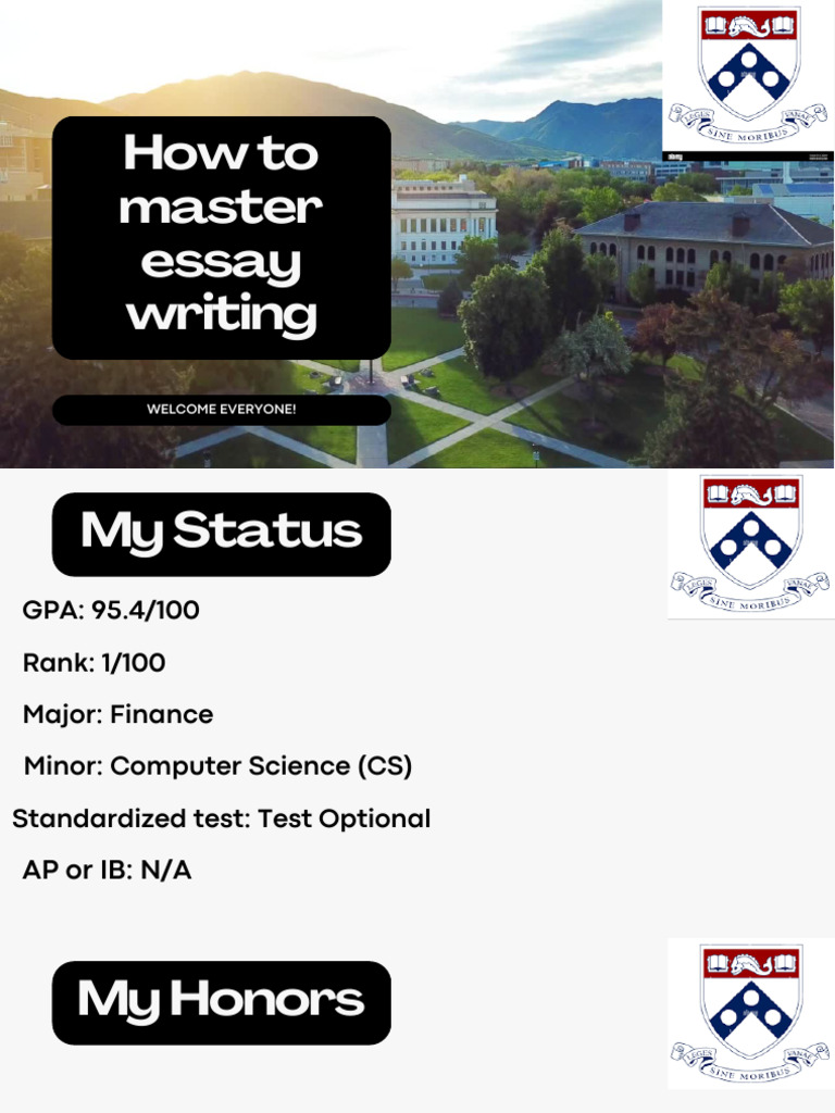 How To Master Essay Writing | PDF