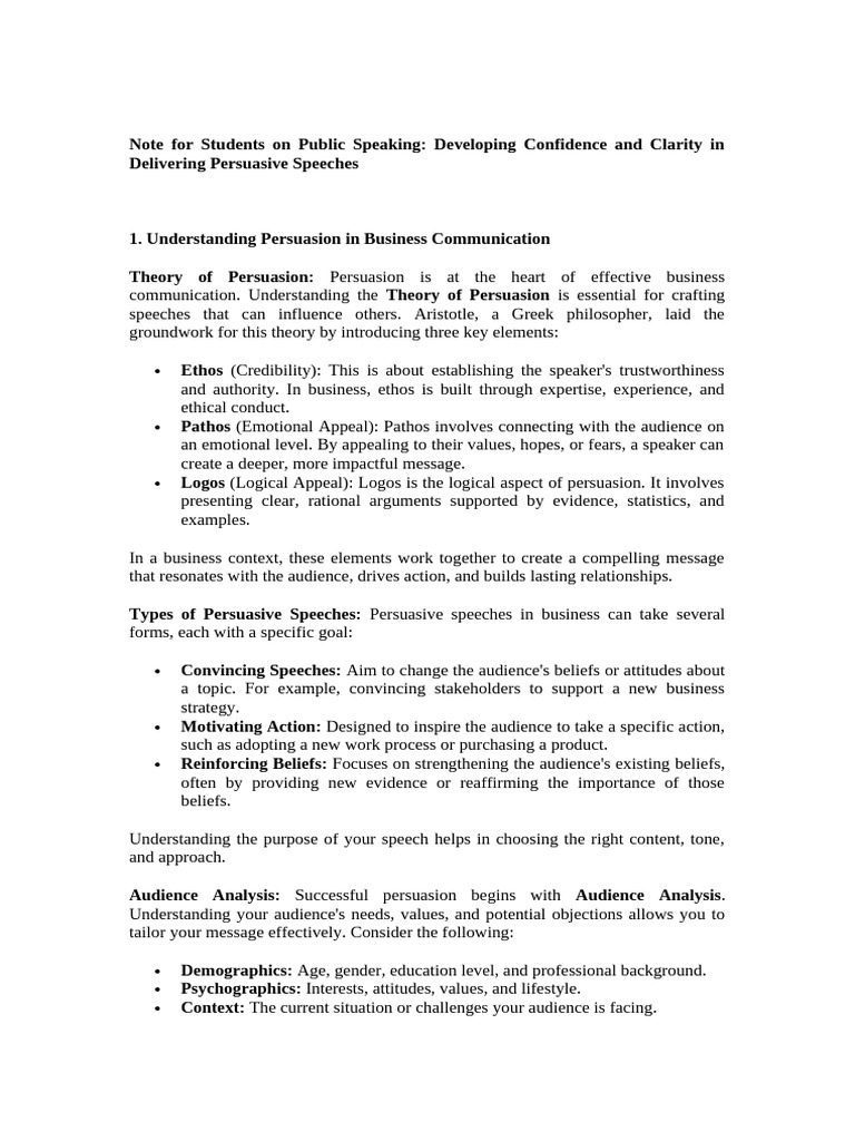 Mastering Persuasive Public Speaking | PDF | Public Speaking | Rhetoric