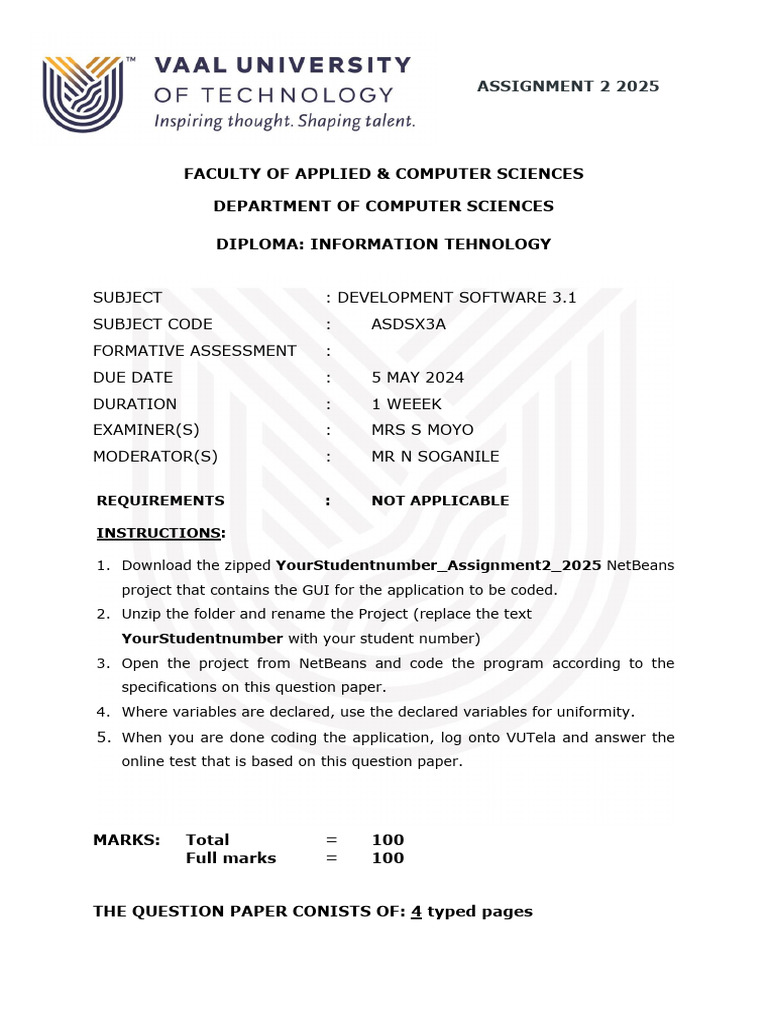 ASDSX3A - Assignment2 - 2025 | PDF | Databases | Programming Paradigms