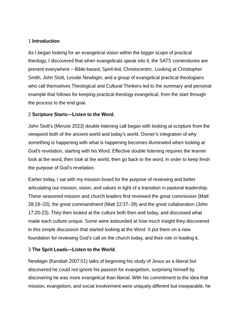Evangelical Practical Theology Insights | PDF | Theology | Jesus