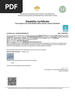 Disability Certificate for Tax Benefits | PDF