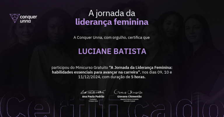 Certificado Conquer Unna | PDF
