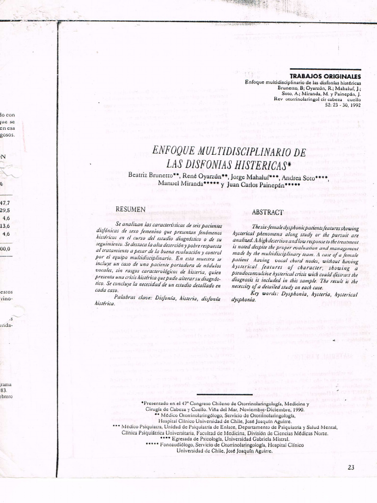 Enfoque Multid. de Disf. Hi. | PDF