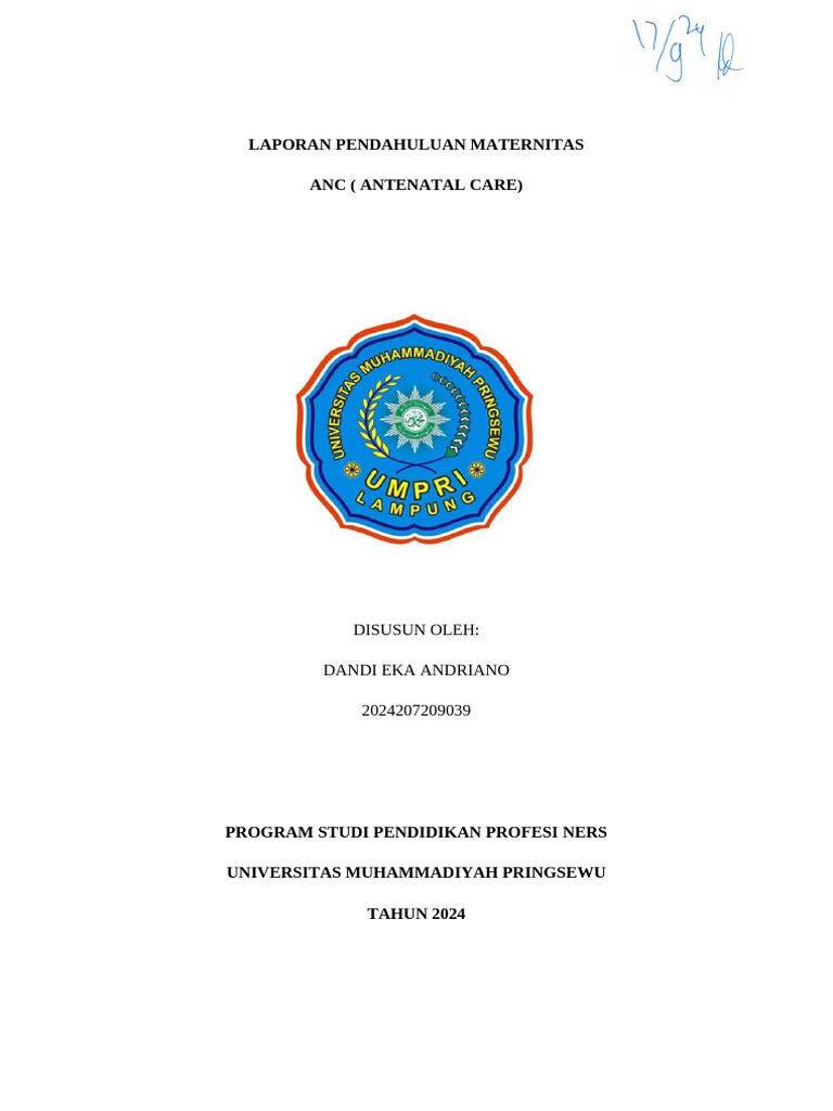 Panduan Lengkap Antenatal Care Ibu Hamil | PDF